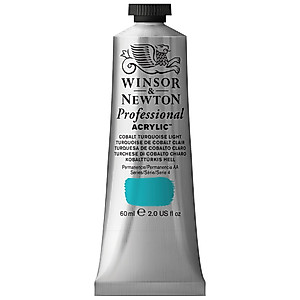 Winsor & Newton Professional Acrylic Paint, 60ml (2-oz) Tube, Cobalt Turquoise Light
