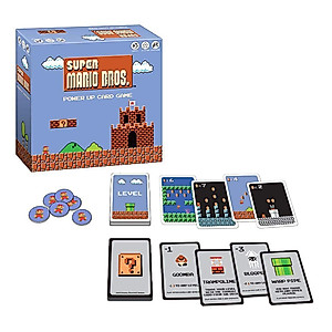 Super Mario Bros Power Up Card Game | Super Mario Brothers Video Game Nintendo NES Artwork | Fast paced Card Games | Easy to Learn and Quick to Play