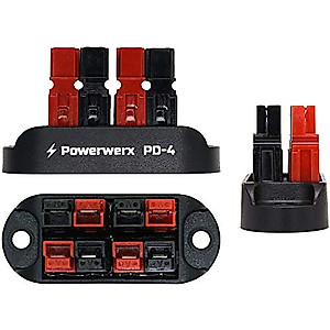 Powerwerx PD-4 Power Distribution Block Splitter with 4 Positions for 15/30/45A Anderson Power Powerpole Connectors