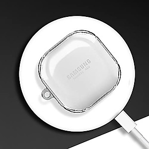 CaseHome Custom Name Case Compatible with Samsung Galaxy Buds Live(2020 Release)Buds Pro(2021 Release) Case Cover,Personalized Crystal TPU Clear Cover (Clear)