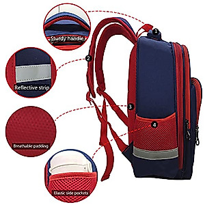 Cute Elephant Kids Backpack Schoolbag for Boys Elementary Kindergarten Preschool School Bag With Pencil Bag