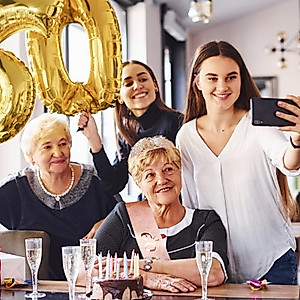 CIEHER 60th Birthday Gifts for Women,60 Birthday Crown + 60 & Fabulous Sash,60th Birthday Decorations Women,60th Birthday Cake Topper