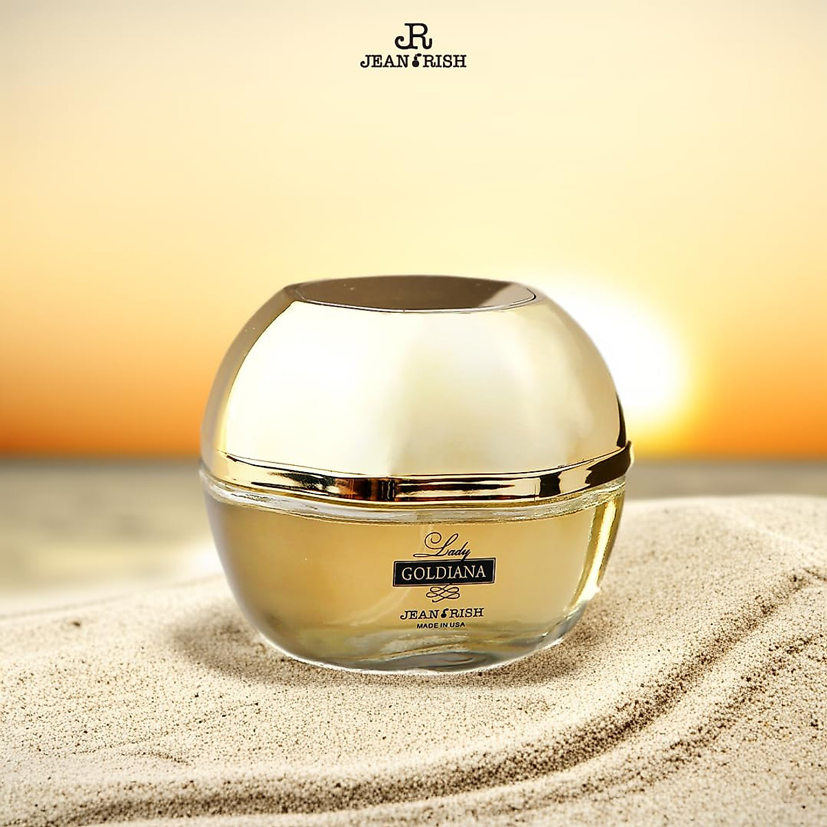 Jean Rish Lady Goldiana Eau De Parfume - Perfume for Women (3.4 Fl Oz / 100ml) with Jasmine, White Honey & Raspberry Notes - Long Lasting and Luxury Fragrance