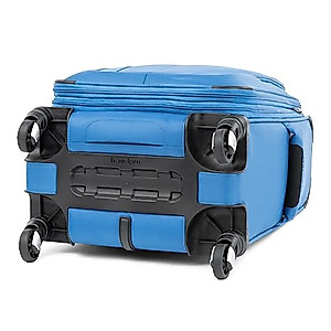 Travelpro Maxlite 5 Softside Expandable Luggage with 4 Spinner Wheels, Lightweight Suitcase, Men and Women, Azure Blue, Carry-On 21-Inch