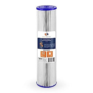 Aquaboon 5 Micron 20" x 4.5" Pleated Sediment Water Filter Replacement Cartridge | Whole House Sediment Filtration | Compatible with ECP5, AP810-2, HDC3001, CP5, SPC-45-1005, ECP1-20, 1-Pack