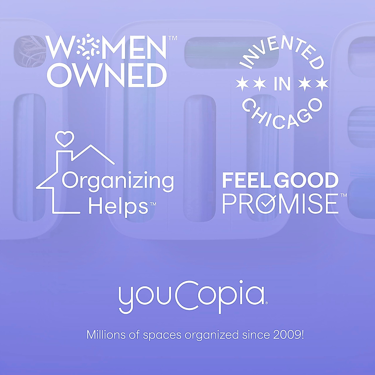 YouCopia StoraRoll Drawer Food Wrap Dispenser, Foil, Plastic and Wax Paper Organizer with Cutter and Labels for Kitchen Organization