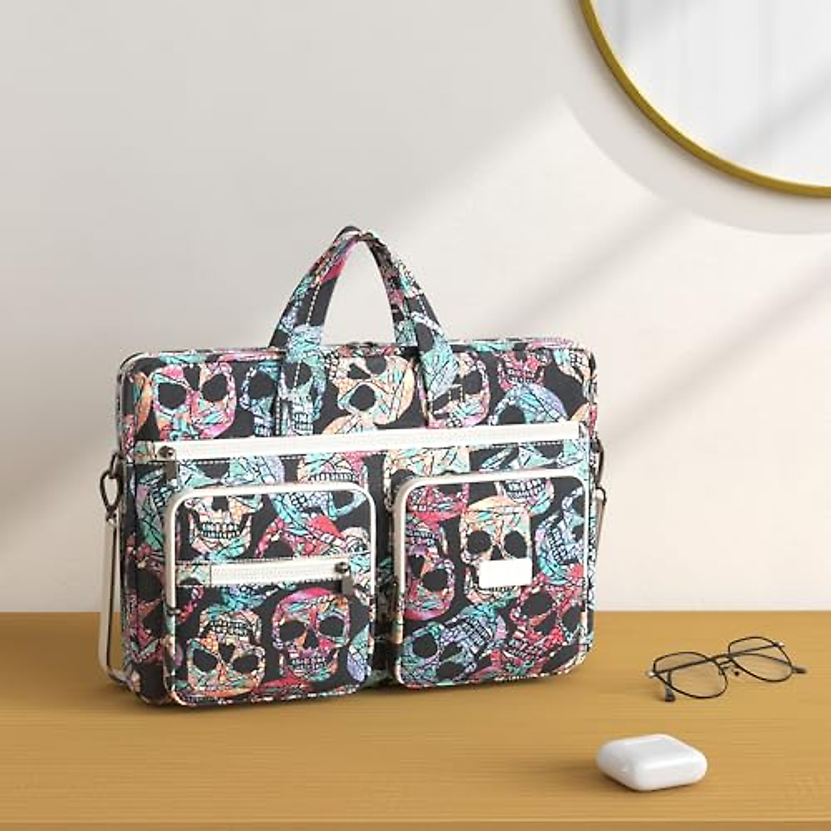 Ezrelia15-15.6 inch Laptop Shoulder Bag, for MacBook Pro 16, Hp Lenovo Dell 14 inch Waterproof Messenger Bag Case Sleeve