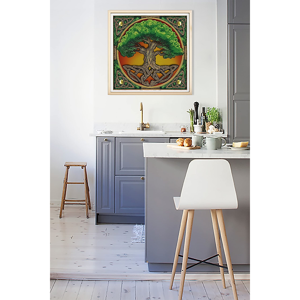 Diymood DIY 5D Diamond Painting Tree Life, Diamond Painting Kits for Adults, Round Full Drill Paint with Diamond Arts Canvas Crafts Cross Stitch Crystal Embroidery for Home Wall Decor Gift 12x12inch