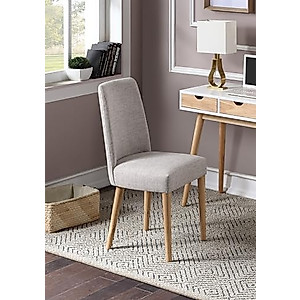 Solid Wood Arm Chair, Chair Living Room Accent Seating Gray Comfy Modern Home Furniture 18.50" L X 23.25" W X 37" H