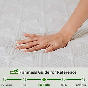 Twin Size Mattress, 8 inch Gel Memory Foam Mattress, Cooling Gel Mattress Bed in a Box, Medium Firm Feel with Motion Isolating (Twin)