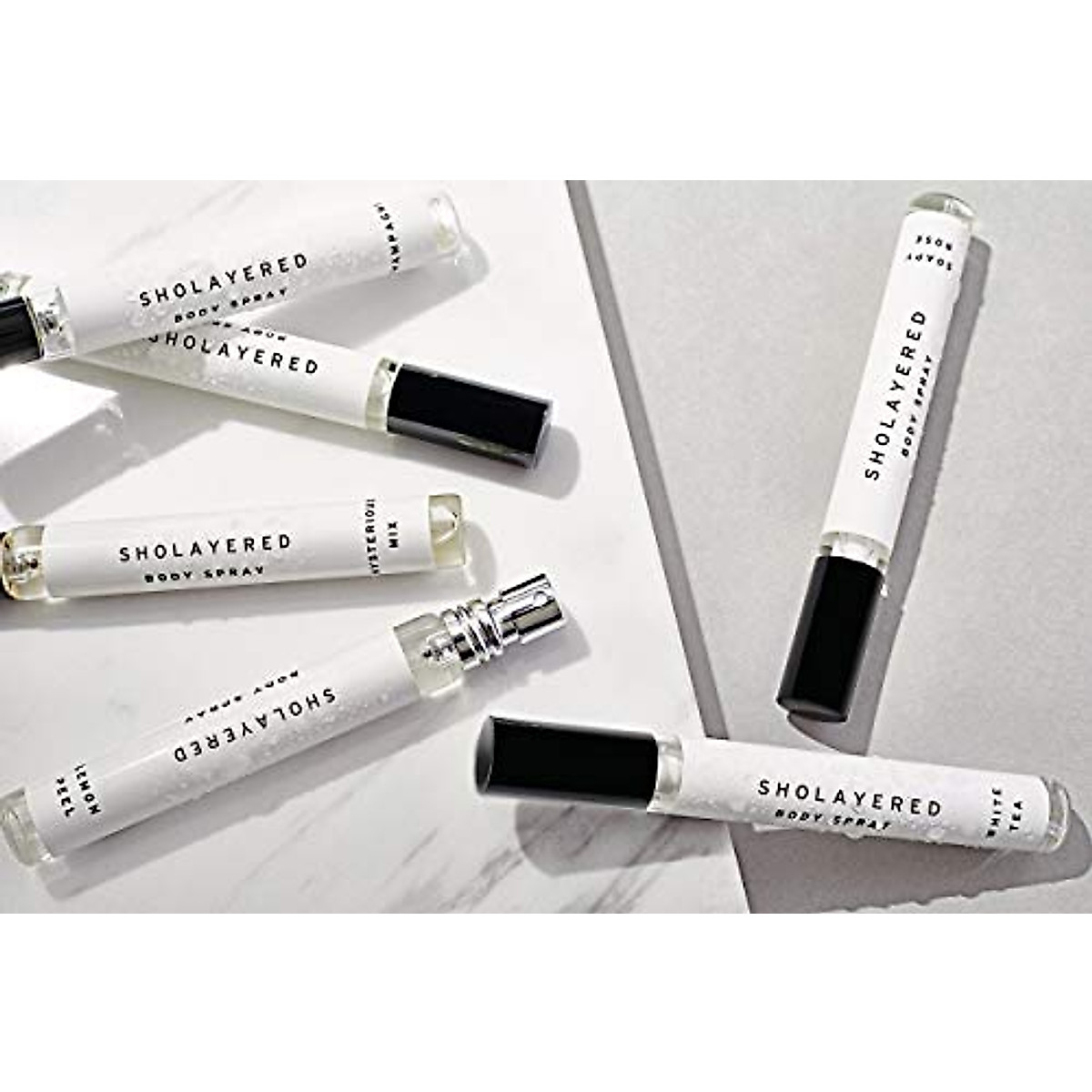 Layered Fragrance SHOLAYERED Body Spray for Men and Women for Travel, Portable Size from Japan 0.34 Fl Oz Red Rose