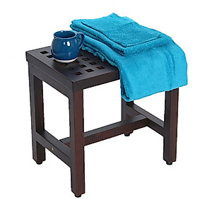 DecoTeak Espalier 18" Lattice Teak Shower Bench