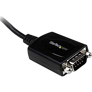 StarTech.com 1 ft. USB to RS232 Serial DB9 Adapter Cable with COM Port Retention - Up to 920 kpbs USB A to DB9 Serial Adapter , TAA (ICUSB232PRO)