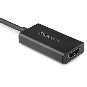 StarTech.com DisplayPort to HDMI Adapter - 4K 60Hz HDR10 Active DisplayPort 1.4 to HDMI 2.0b Video Converter - 4K DP to HDMI Adapter Dongle for Monitor/Display/TV - Latching DP Connector (DP2HD4K60H)