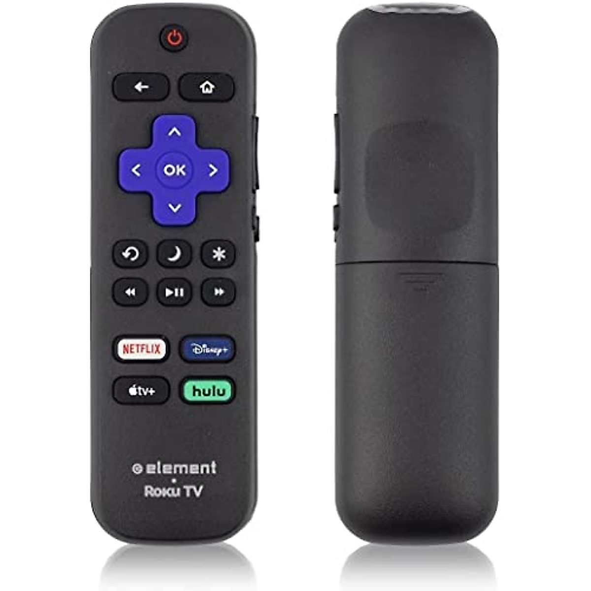 OEM Replacement Remote Control 3226000883 Fit for Element Roku TV Smart 4K Ultra HDTV with Netflix, Disney+, Hulu and Sling Or Apple TV+ or HBOMAX Buttons. (Renewed)