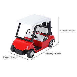 WINOMO Die-cast Model Metal Golf Cart Model,Pull Back Action Golf Cart, Mini 1:20 Scale Golfcart Vehicle for Kids Party Favor Home Office Decor