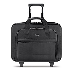 Solo Carnegie Rolling Laptop Bag, Black
