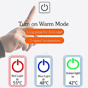 Heated Pants for Men, 16 Zones Fast Heating Thermal Underwear Pants, Adjustable Temperature, USB Electric,Black,L