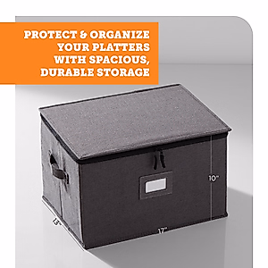 storageLAB Stemware Storage Cases (5 Piece Hard Shell Set for China Storage)