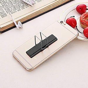 4 Pcs Finger Strap Phone, Phone Strap Phone Finger Holer Back of Phone Grip with Stand Universal Elastic Finger Holder for Phone
