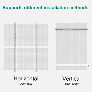 ECO-WORTHY 28 inch Adjustable Solar Panel Tilt Mount Mounting Rack Bracket Set Rack Folding Tilt Legs, Boat, RV, Roof Off Grid System (28'' Length)