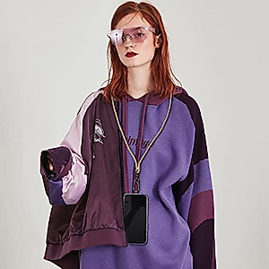 CHJN Phone Lanyard, Universal Cell Phone Lanyard with Adjustable Nylon Neck Strap, Phone Tether Safety Strap Compatible with Most Smartphones with Full Coverage (Camouflage Green), 0.328ft*0.328ft