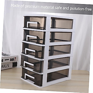 Unomor Multi-layer Storage Shelf Mini Vanity Desk Drawer Storage Trolley Storage Shelf for Home Tiered Drawer Organizer Locker Biuris Desk Organiser Drawers Mini Desk Drawers Cube Bins