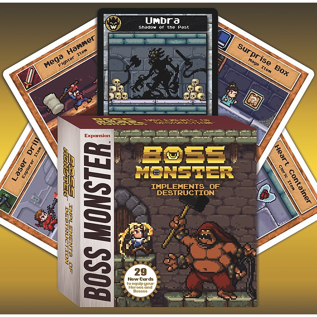 Brotherwise Games Boss Monster Implements of Destruction Board Games, Small
