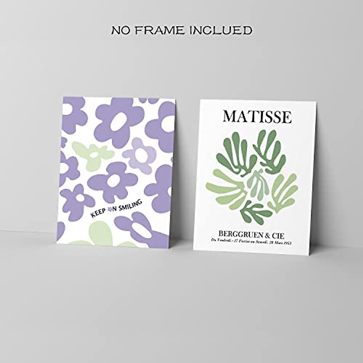 La Naranja Danish Pastel Room Decor Aesthetic Green Purple Wall Art Matisse Prints Abstract Wall Paintings for Girls Bedroom Gifts for Teens, Set of 6 Pictures, 8''x10'', UNFRAMED