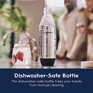 SodaStream Terra Sparkling Water Maker (Misty Blue) with CO2 and Dishwasher Safe Bottle