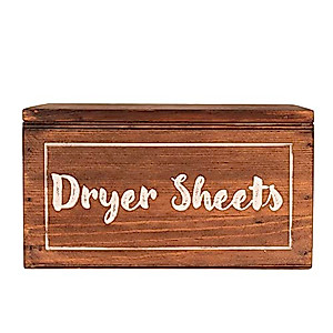 MJ Ramirez Products Dryer Sheet Container with Lid, Fabric Sheet Dispenser, Farmhouse Decor for Laundry Room, Farmhouse Laundry Storage