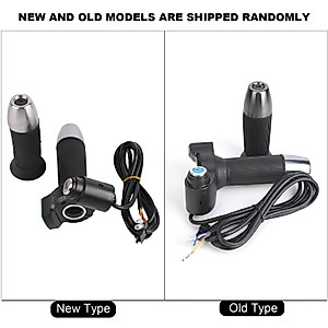 Alomejor 1 Pair E-Bike Thumb Throttle with LCD Battery Voltage Display for Electric Skateboard Scooter