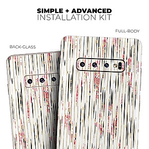 DesignSkinz Karamfila Watercolo Poppies V23 Protective Vinyl Decal Wrap Skin Cover Compatible with The Samsung Galaxy S20 (Screen Trim & Back Glass Skin)