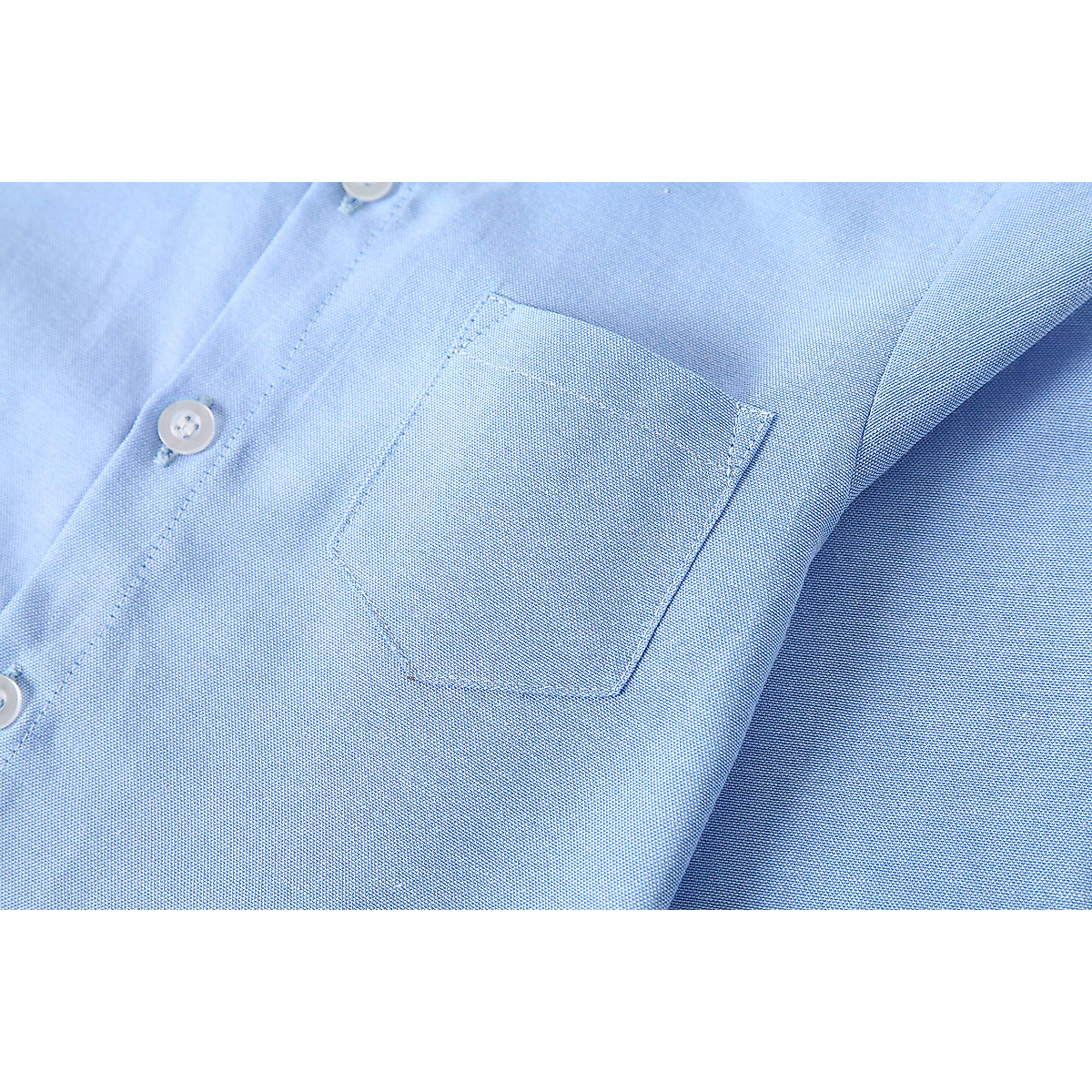 Kimocat Boys’ Plaid Button Down Polyester Casual Dress Shirt Slim Fit +Vest+Pant Outfits (Blue, 1-2T)