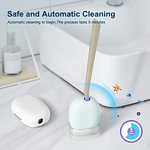 ELMWAY Toothbrush Holder, Toothbrush Cleaner Case, Portable USB Charging Toothbrush Cover with U V-C Light, Travel Toothbrush Holder