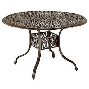 homestyles 6659-32 Outdoor Dining Table, 48Lx48Dx29H, Taupe