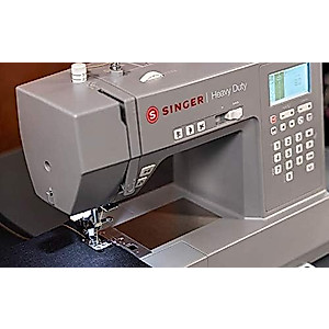 Singer Heavy Duty 6800C Sewing Machine with 586 Stitch Applications and LCD Screen Display (Gray)