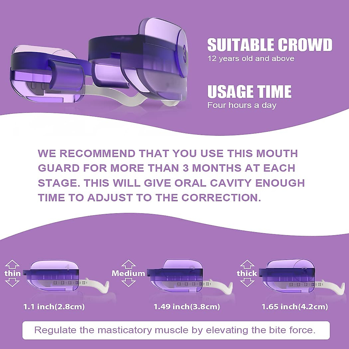 KOHEEL Dental Guard, Night Guard Able to Correct Bruxism 3 Count