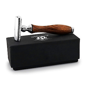 Haryali Double Edge Safety Razor- Wooden Razor that uses Disposable Safety Razor Blades