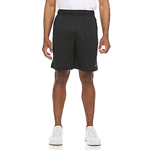 Spalding Mens Repel Performance Basketball Short with 9" Inseam, Black, S