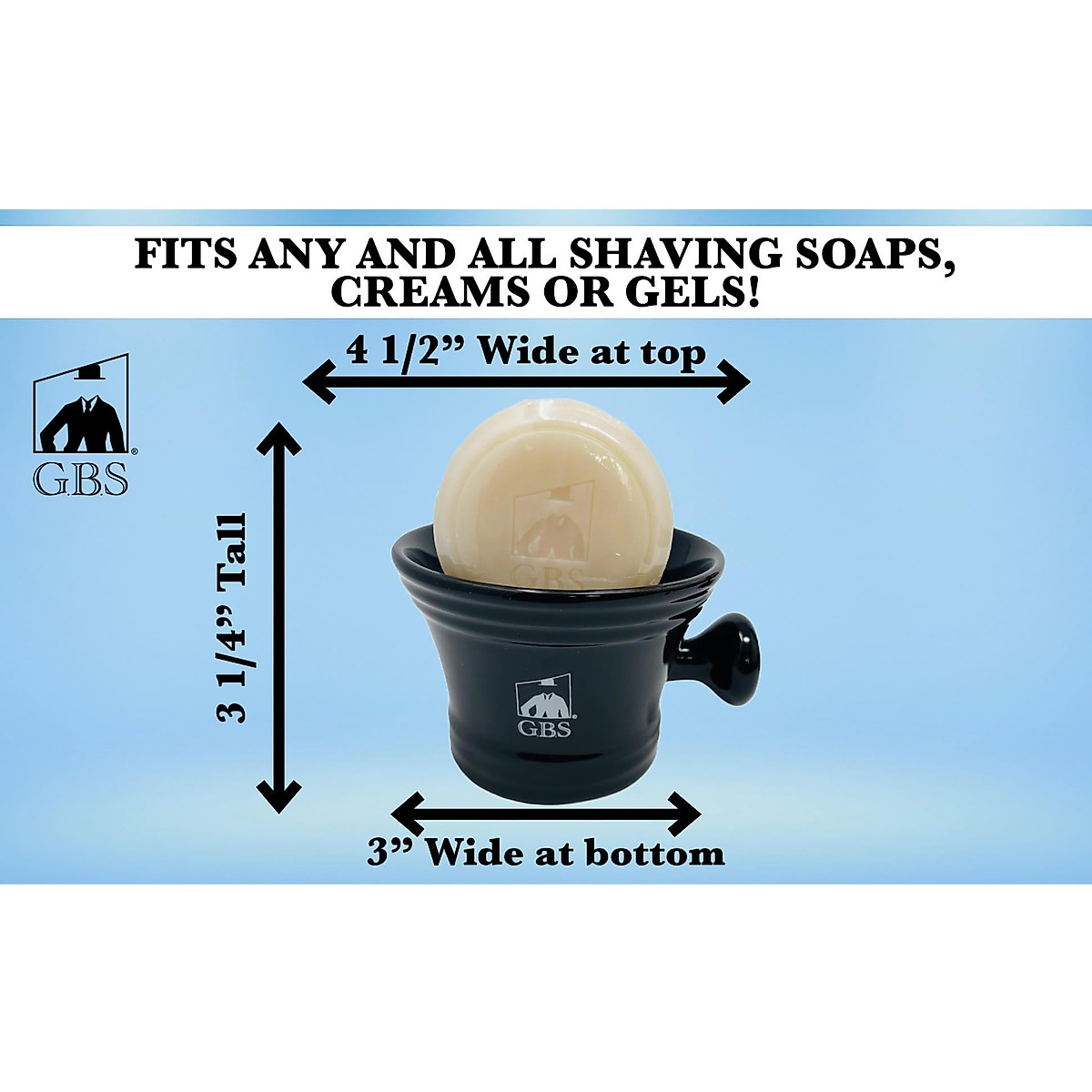G.B.S Straight Razor Wet Shaving Kit - Classsic Shave Grooming Gift Set for Men - Includes: Straight Edge Razor, Shaving Brush, Alum Block, Shave Soap, Shave Mug Bowl,Sharpening Strop and Paste