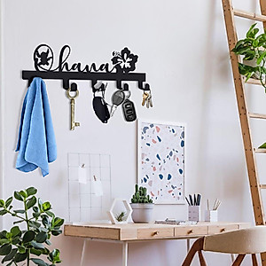 Pentacle Toys Ohana Family Key Hangers - Disney World Key Hook Rack - Disney Stitch Key Holders - Disney Home Décor - Disney Castle Key Holder - Disney Housewarming Gifts - Room Entrance Décor