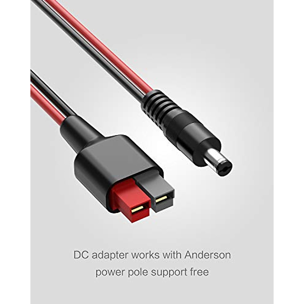 ALLPOWERS Solar Extension Cable with DC5525(5.5mm x 2.5mm) to Anderson Power Pole Port 1.5M 16AWG Solar Panels Kit Tools, Connector for Solar Panel to Portable Generator UPS Battery Backup
