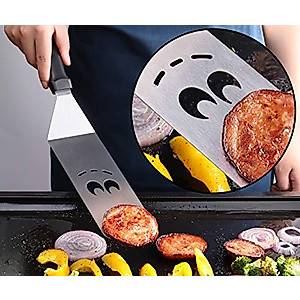 New Star Foodservice 1029161 Commercial-Grade 3-Piece Stainless Steel BBQ Spatula Set