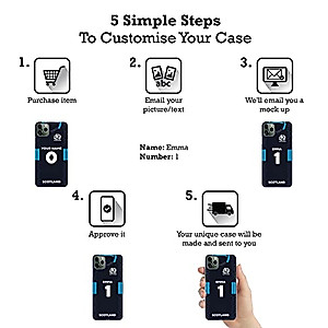 Head Case Designs Officially Licensed Custom Customized Personalized Scotland Rugby Home 2022/23 Kit Leather Book Wallet Case Cover Compatible with OnePlus Nord N20 5G