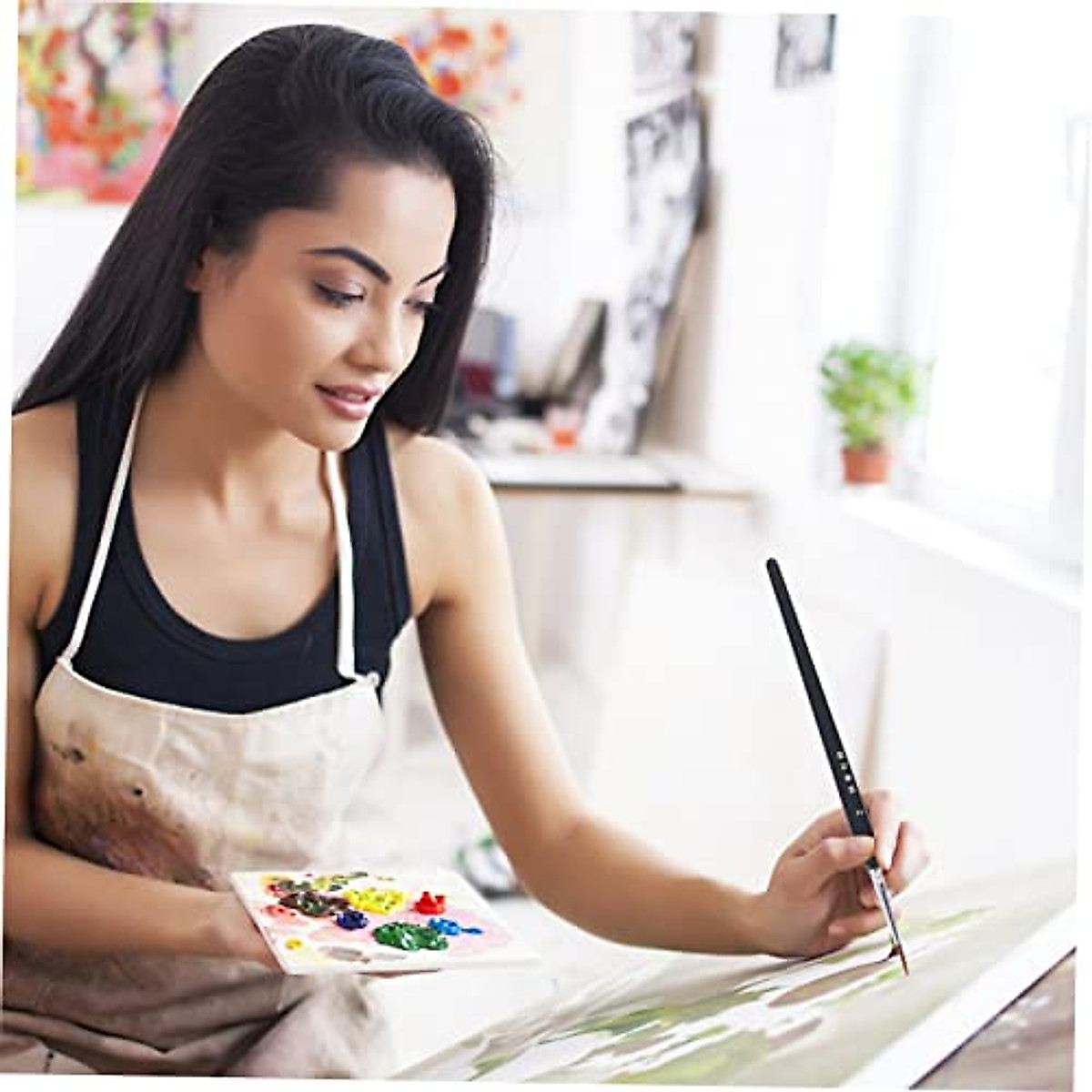 TEHAUX 3pcs Set Mini Nail Kit Adult Coloring Pens Suit Professional Manicure Set Detail Paint Brush Set Paintbrushes Set Special Pen Acrylic Brush to Paint Oil Paint Brushes