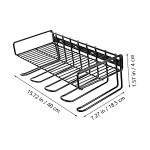 KITANDOVE Tool Storage Box Tools Organizer Corner Tool Storage Rack Organizer for Tool Multifunctional Tool Storage Rack Tool Organizer Peg Board Power Tool Storage Rack Black Iron