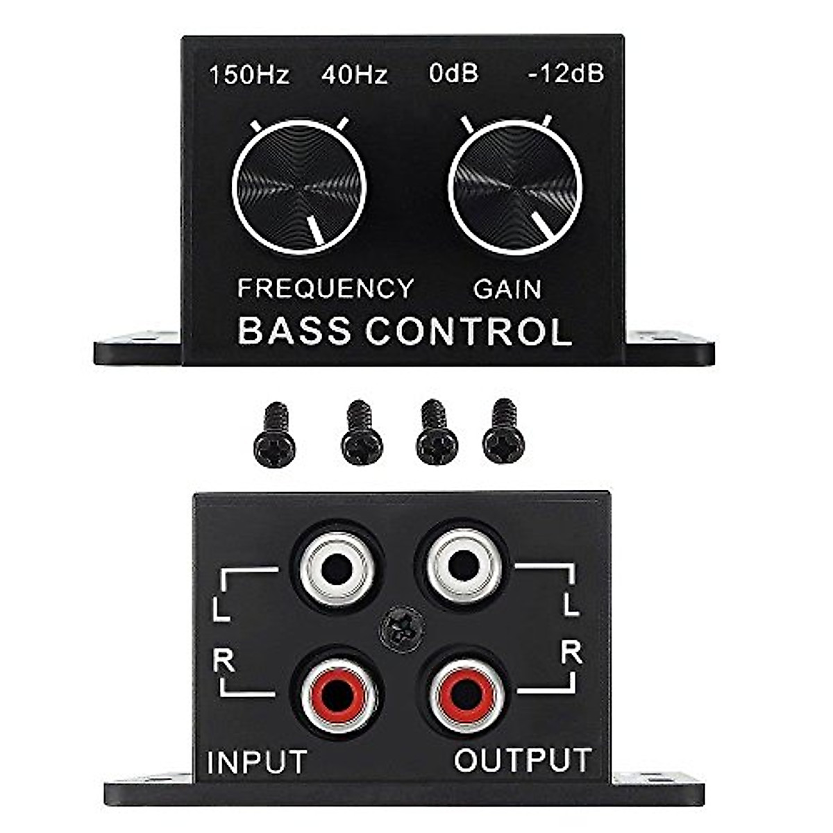 Nobsound Auto Car Amplifier Audio Subwoofer Bass Control Knob Sub Gain Equalizer Regulator Frequency Controller RCA Line Level Adjust