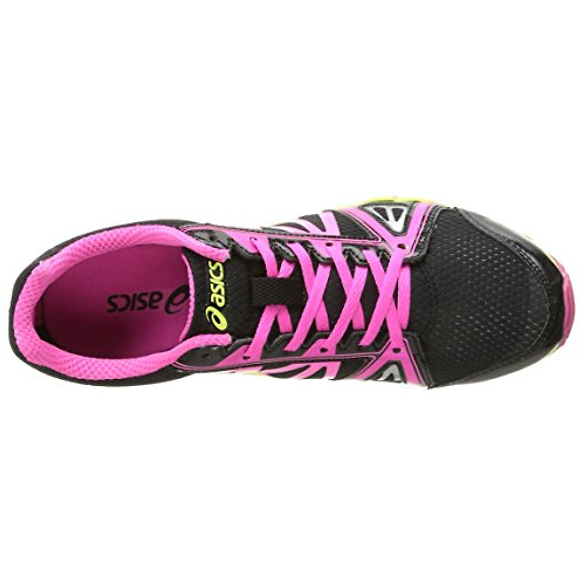 ASICS Women's Hyper Rocketgirl XC Spike Shoe, Black/Hot Pink/Flash Yellow, 11 M US