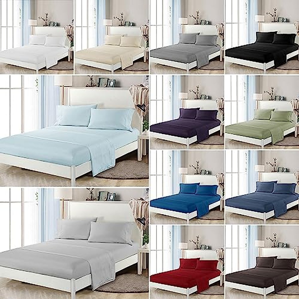 Rzzeel Casilva Sheets, Bed Sheets, Self Cleaning Sheets, Eucalyptus Sheets, Full Size Sheets, Temperature Regulating Sheets, Bedding Experience a Better Way to Sleep (Red,Twin)